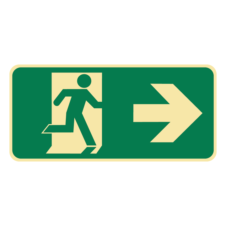 Exit & Evacuation - Exit Symbol Right Arrow Sign – Signportal