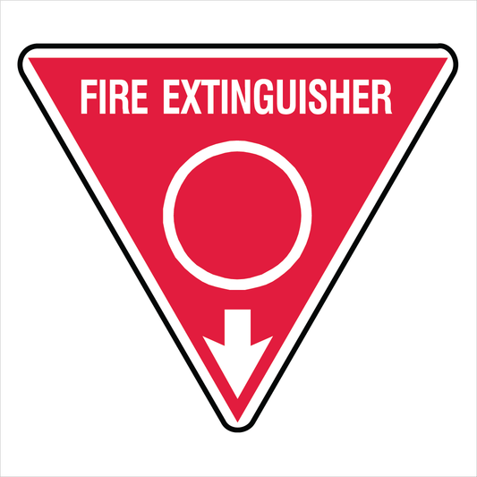 Fire Safety Equipment - Fire Extinguisher Red Dot Sign – Signportal