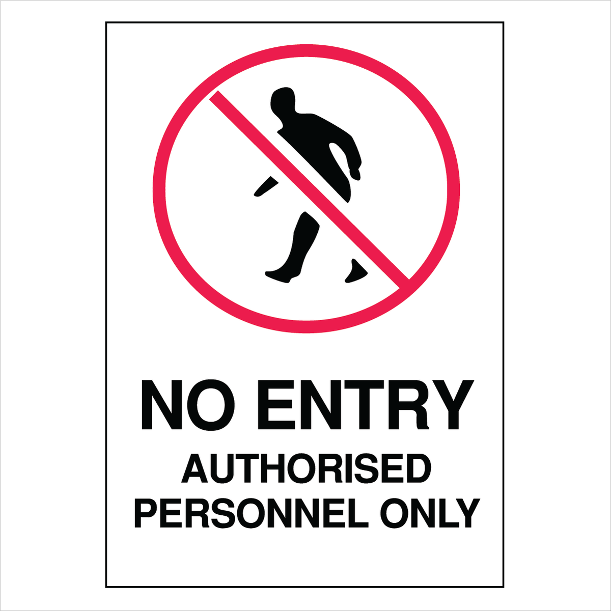 Warehouse And Floor - A4 No Entry Signs – Signportal