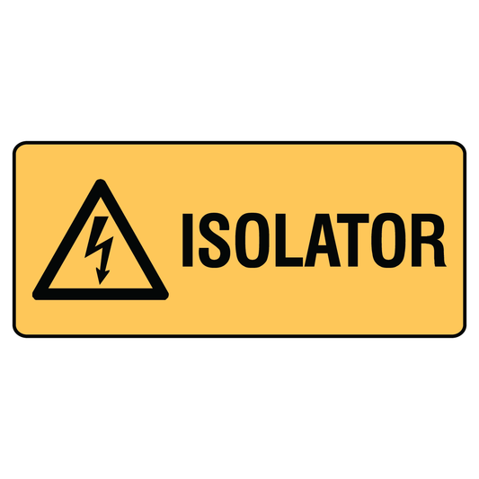 Warning - Isolator Sign – Signportal